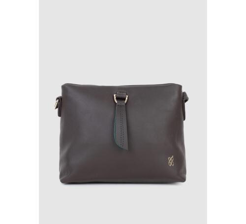 Buy Baggit Women Brown Synthetic Leather Structured Sling Bag - S ...