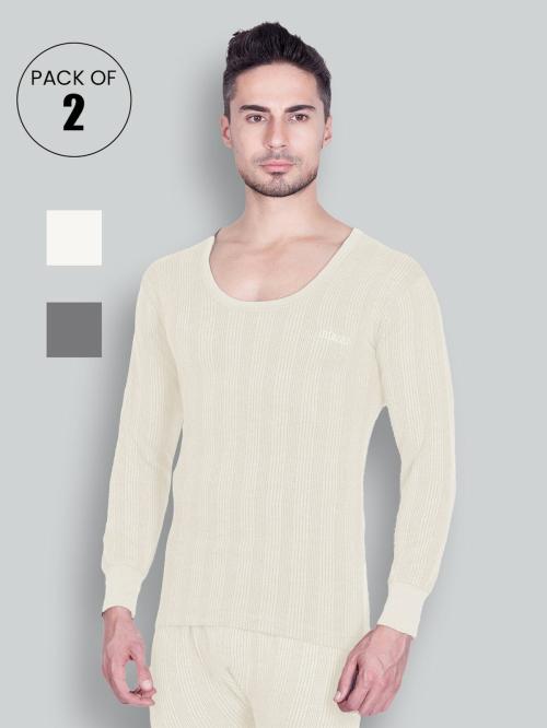 Buy Lux Inferno Men's Round Neck Assorted Thermal Top Pack Of 2 Online at Best Prices in India ...