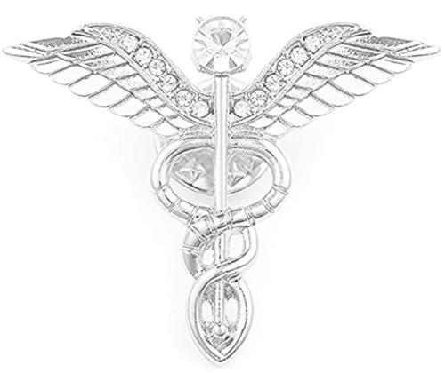 Buy Sandha Silver Brass Doctor Symbol Lapel Pin For Men And Women ...
