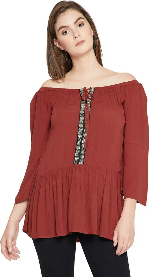 Buy Rare Women Rust Solid Top Online at Best Prices in India - JioMart.