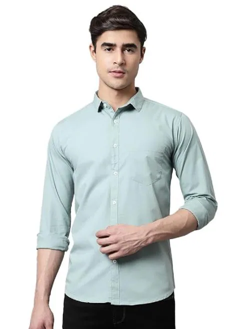 Buy Squeezershirts Men's Cotton Shirt | Casual | Plain | Full Sleeve ...