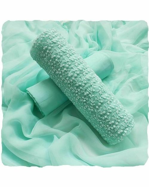 Buy ICCIT FAL Women Green Embroidered Georgette Salwar Suit Material ...