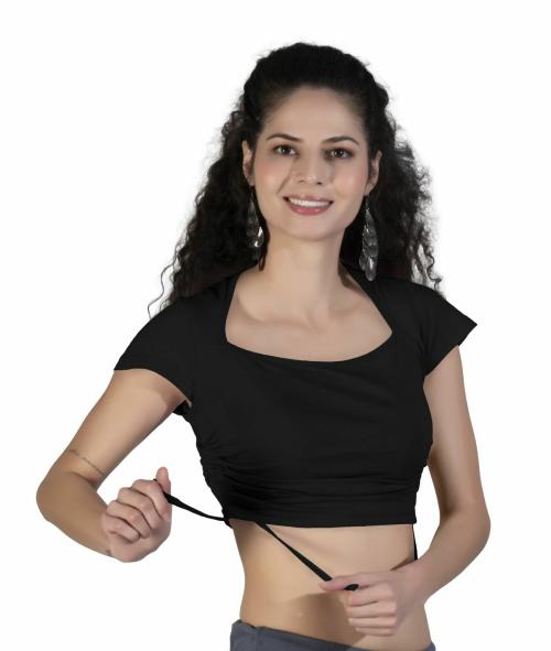 Buy THE BLAZZE B4013 Women Cotton Deep Triangle Neck Butterfly Sleeves ...