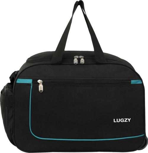 Buy Lugzy Black Polyester Duffel Bag With Wheels (Strolley) 70 Liter ...