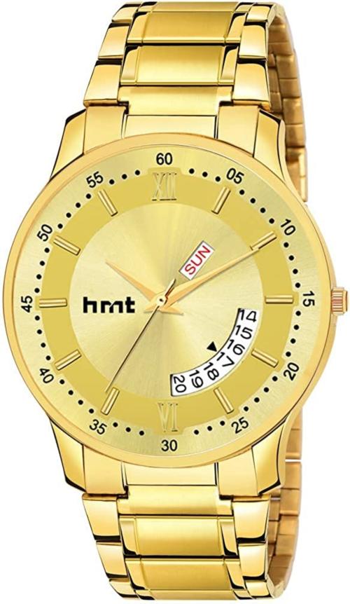Buy hrnt Analog Gold Dial and Strap Watch for Men (HMTG-G9057) Online ...