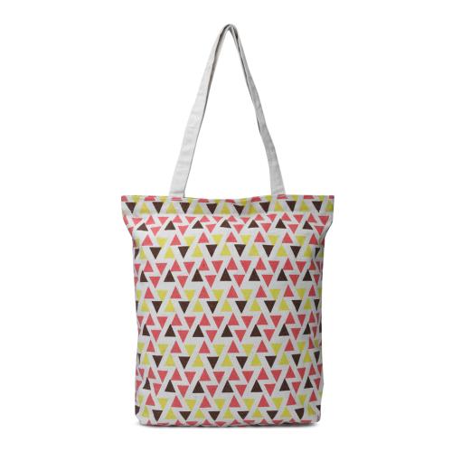 Buy Pick Pocket multicolored triangles printed accrue tote Handbags Online at Best Prices in ...