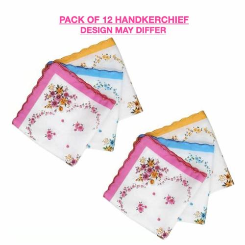Buy BADLOOK LADIES & GIRLS COTTON HANKY WITH BEAUTIFULL FLOWER PRINT ...