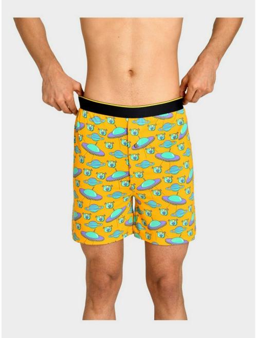 Buy Bummer SPACEPUNKS Yellow Printed Modal Boxer for Men Online at Best ...