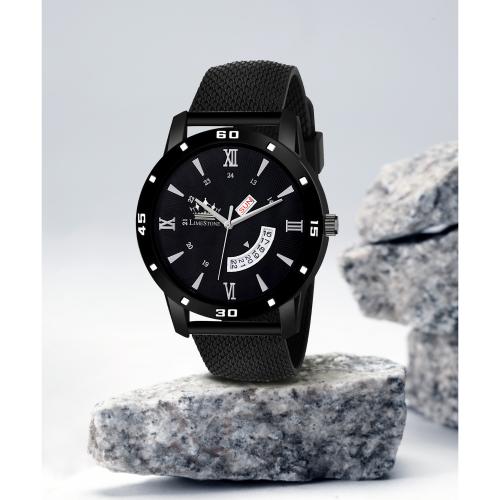 Buy LIMESTONE Analog Black Dial Black Strap Watch For Men (LS2842) Online at Best Prices in ...