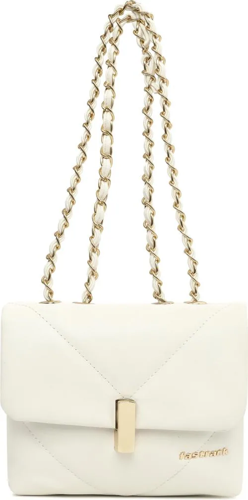 Buy Fastrack White Pu Sling Bag, Medium For Girls Online at Best Prices ...
