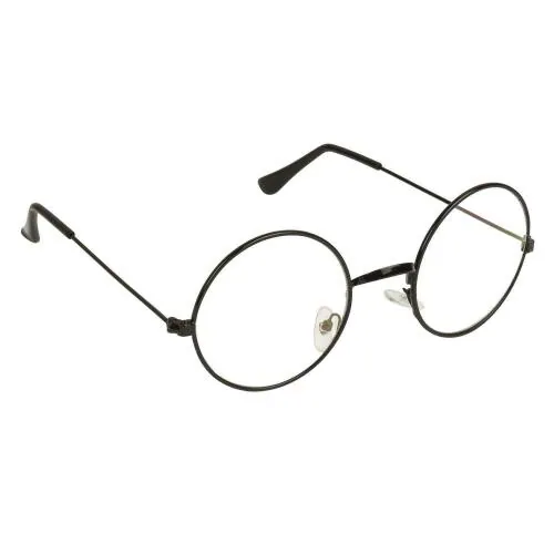 Buy Gandhi Round Shape Black-Transparent UV Protection Sunglasses/Frame ...