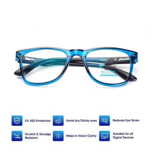 Buy Flikertag Premium Anti Glare & Blue Cut Computer Glass For Men ...