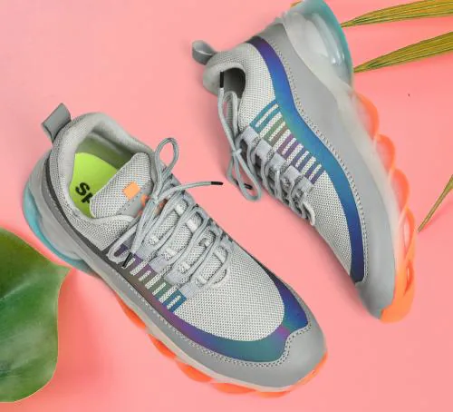 Buy Prodock Lace up Sports & Running Shoes For Men (Light Grey) Online ...