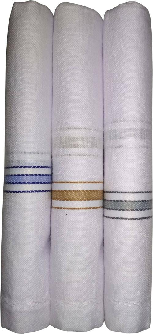 Buy Stylewell Men White Cotton Handkerchief - Pack of 3 Online at Best ...