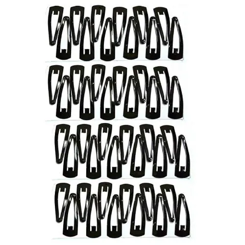 Buy DIAN Shine & Matte Black Metal Pack of 48 Tic-Tac Pins, Korean ...