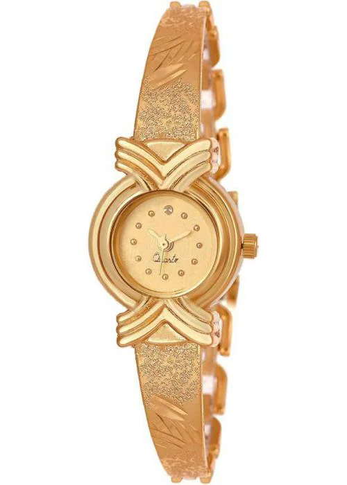 Buy JAPAN SHOP Analog Gold Dial Gold Strap Watch For Women Online at ...