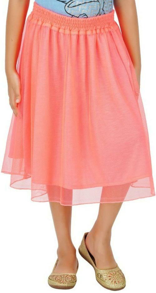 Buy COC COLOURS OF COTTON - Girls Red Solid Regular Rayon Skirt 11 - 12 ...