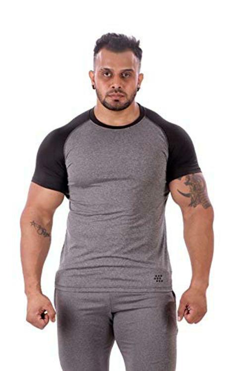 Buy Zesteez Men Grey Cotton Printed Tshirts (Single) Online at Best ...
