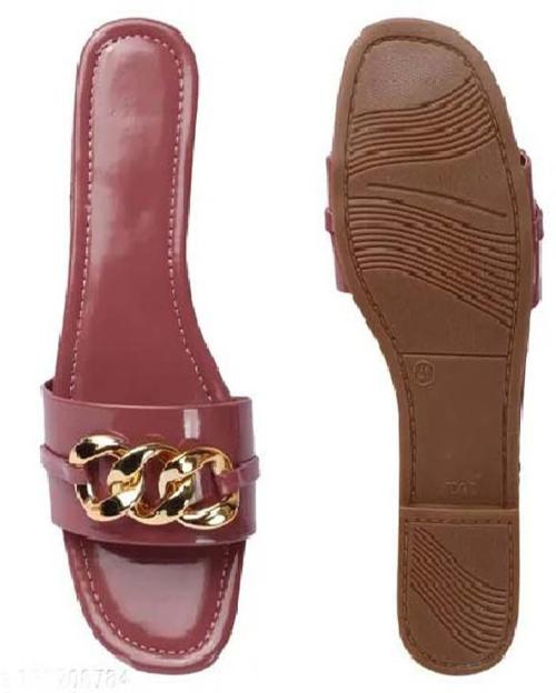 Buy FQOO Women Maroon Flats Online at Best Prices in India - JioMart.