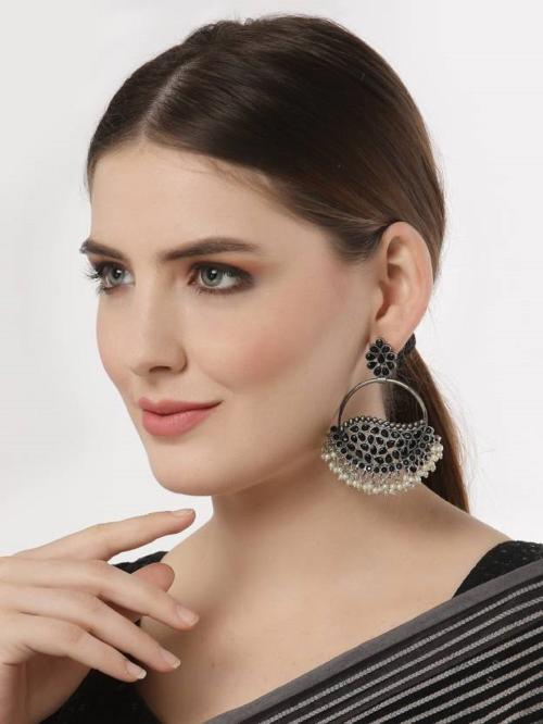 Buy SIRIMIRI SMER-1011 German Silver Drops & Danglers Online at Best ...