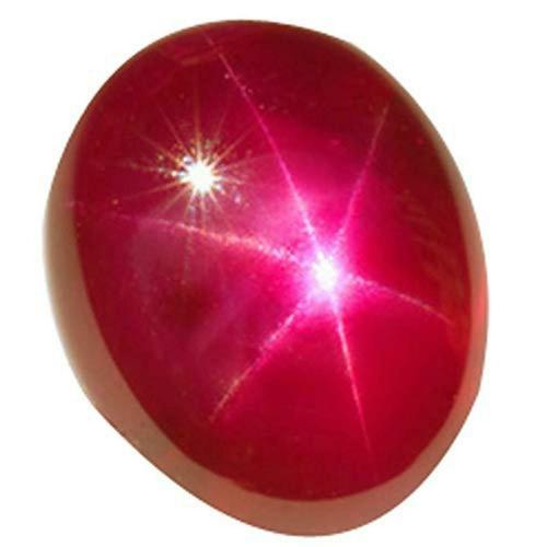 Buy Retrend Design 7.05 Carat Non-Precious Metal Star Ruby Gemstone ...