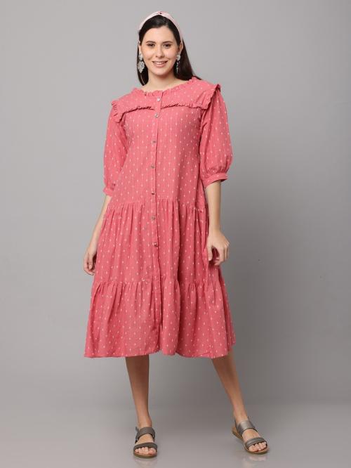 Buy Nayra Women Pink Printed Pure Cotton A Online at Best Prices in ...