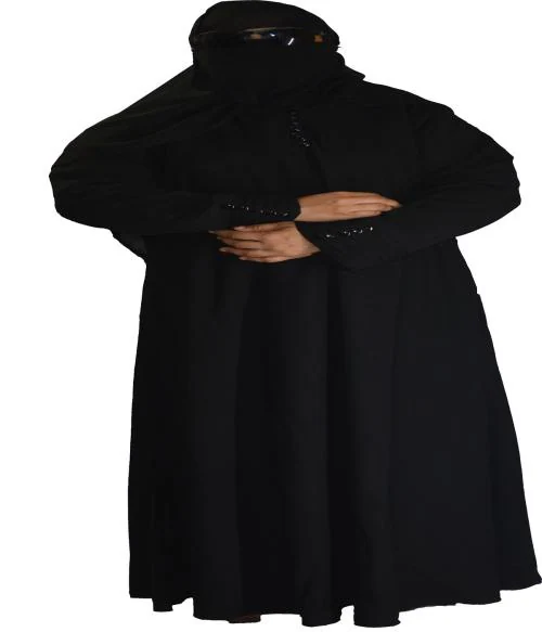 Buy Neck Button Burkha For School/College Girls Free Size(54 length, 46 ...