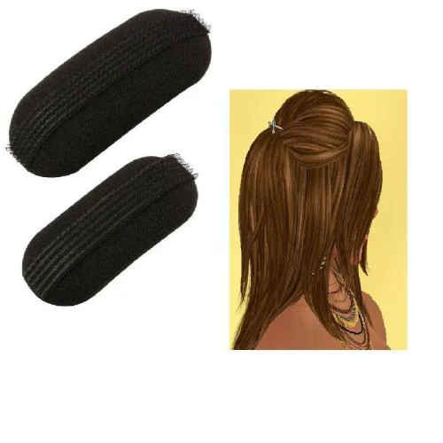 Buy SENECIO 2Pc Set of Velcro Hair puff volumizer Petit Fuwa Small TicTac Pins Online at Best ...