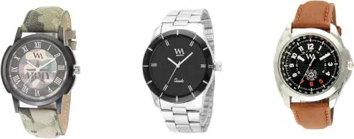 WM Analog Multicolor Dial Multicolor Strap Watch for Men (AWC-011-012 ...