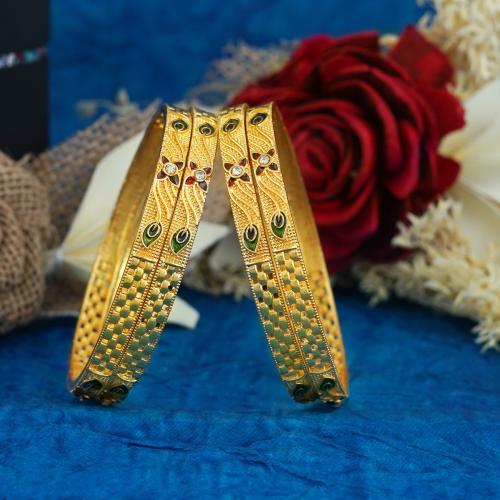 Buy Mansiyaorange Four Classic Red Green Meena Sleek Floral Pattern ...