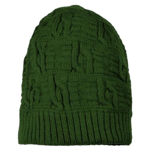 Buy CRUMPLED Woolen Knit Skull Cap with Stylish Crochet Braids for Men ...