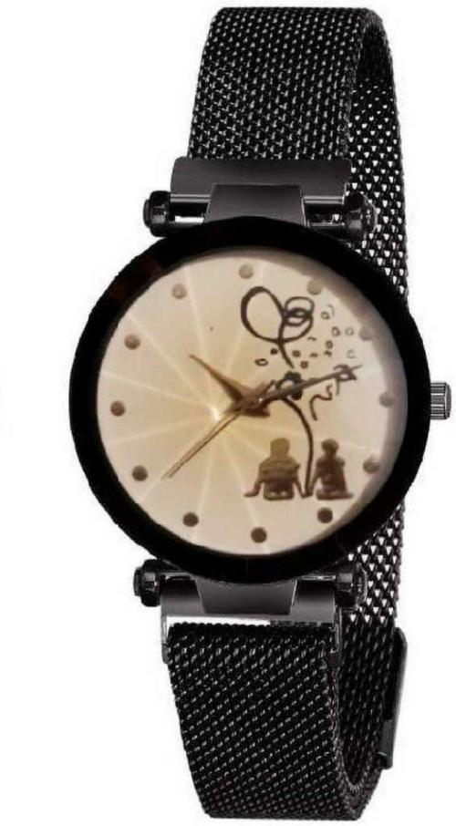 Buy Miss Perfect Analog White Dial Black Strap Wrist Watch for Women ...