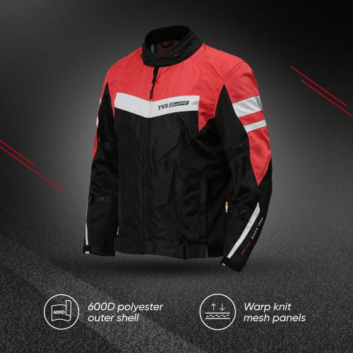 Buy TVS Racing Aegis 3-Layer Riding Jacket for Men-All Weather ...