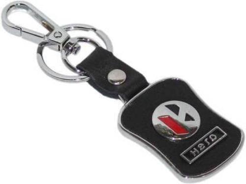 Buy MorningVale Hart Metal Hero Leather Keychain Black for Hero Bike ...