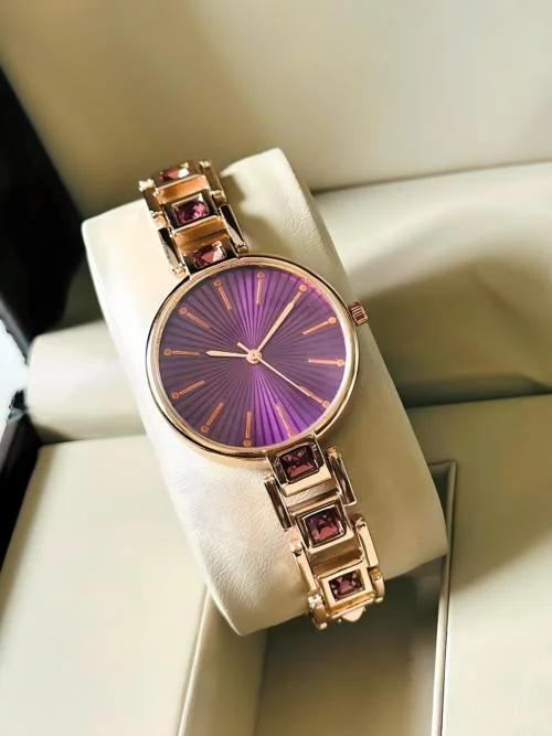 Buy ILOZ Stylish New Classy Look purple Dial Girls women party wear ...