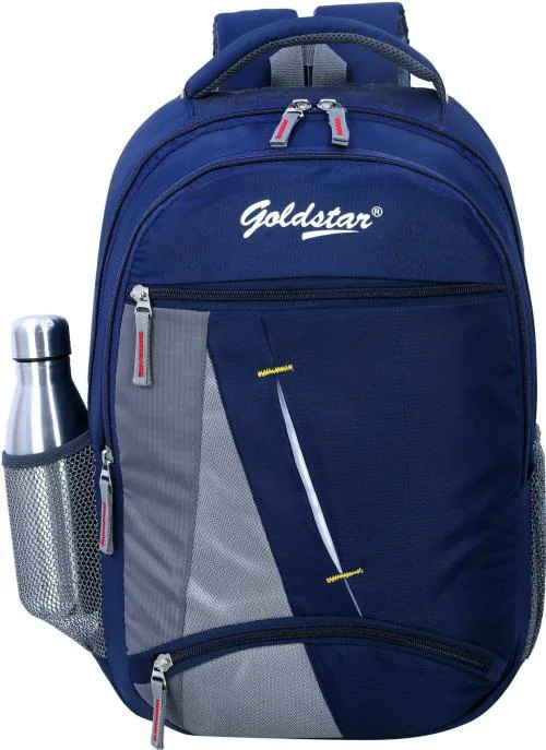Buy GOLD STAR Navy Blue Pu Laptop Backpack 30 L Online at Best Prices ...