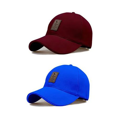 Buy ALAMOS Unisex Light Blue and Maroon Ediko Cotton (Pack of 2) Online ...