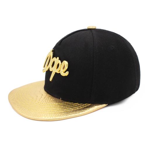 Buy Vritraz Men And Women Dope Black Gold Pu Leather Adjustable Cap ...