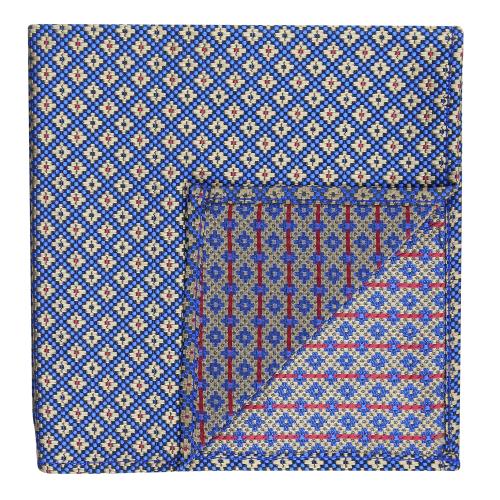 Buy Kavove The Radiant Blue Checkered Pocket Square For Men Online at ...