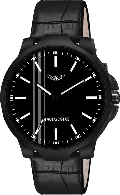Buy ANALOGUE Analog Black Dial and Strap Watch for Men (ANLG-486-BLACK-BLACK) Online at Best ...