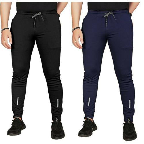 Buy uzaro Combo Men's Relaxed Lycra Track Pants/Regular Fit Jogger ...