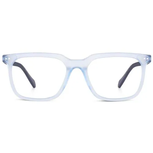 Buy SunglassesMart Emiltus Square Light Dark Blue Spectacle Frame For ...