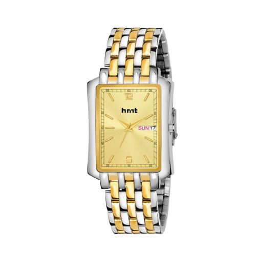 Buy hrnt Analog Gold Dial Gold and Silver Strap Watch for Men (hrntG ...