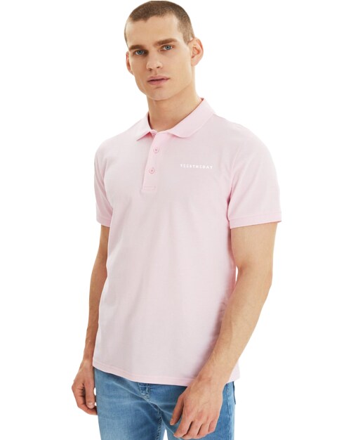 Buy 2XL - Baby Pink Polo Tshirt For Men Collar t shirts For Men ...