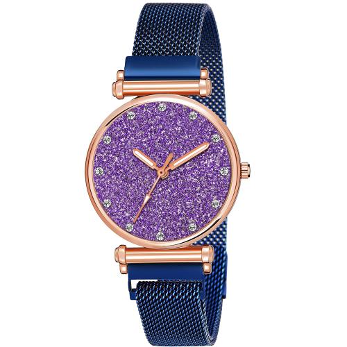 Buy Talgo Analogue Purple Dial and Blue Magnet Strap Wrist Watch for ...