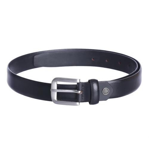Buy Kara Black Leather Casual Men's Belt (Size 38) Online at Best ...