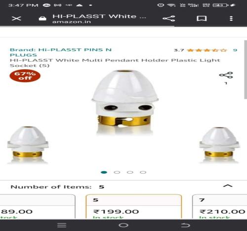 Buy LINK O MOON 2 pin Parallel Adapter, Multi Pendant Adapter, 2 pin ...