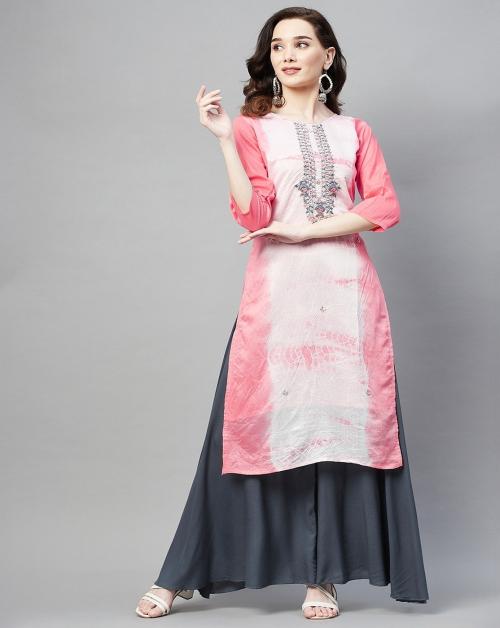 Buy Aarika Women's Gajri Color Embellished Kurti Online at Best Prices ...