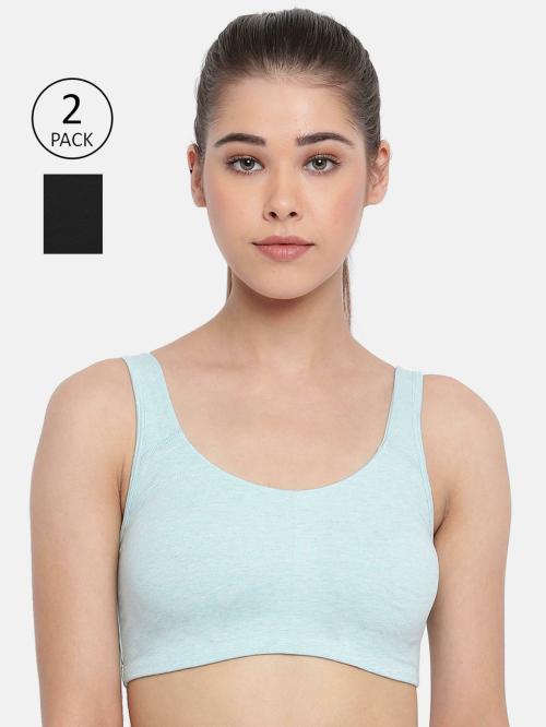 Buy Enamor SB06 Low-Impact Cotton Lounge Bra for Women- High Coverage, Non Padded and Wirefree ...