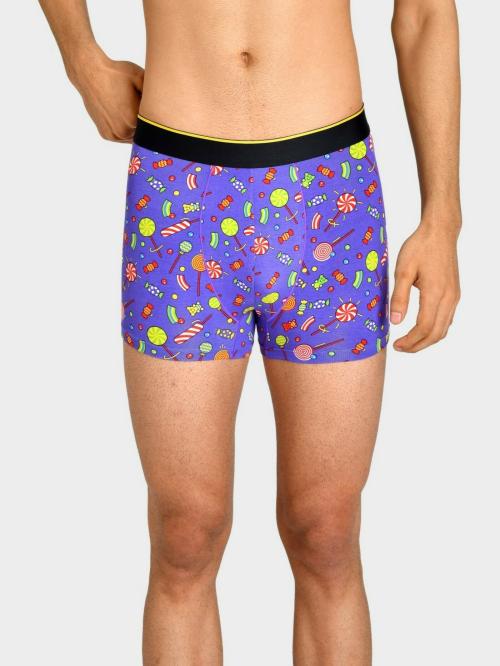 Buy Bummer SUGAR RUSH Purple Printed Modal Trunks for Men Online at ...